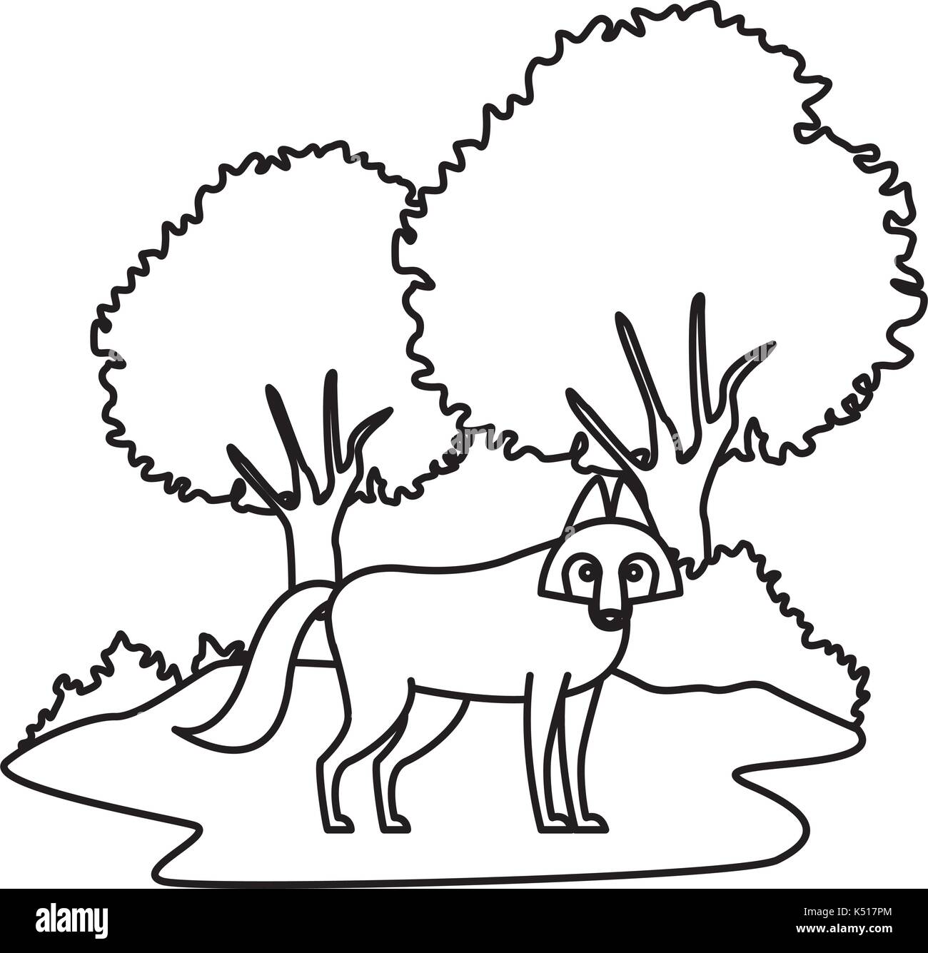 Wolf cartoon animal Stock Vector Image & Art - Alamy