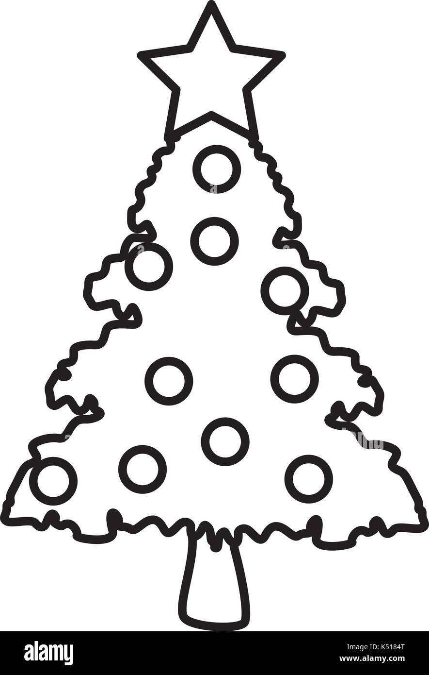 Gold christmas star tree Black and White Stock Photos & Images - Alamy