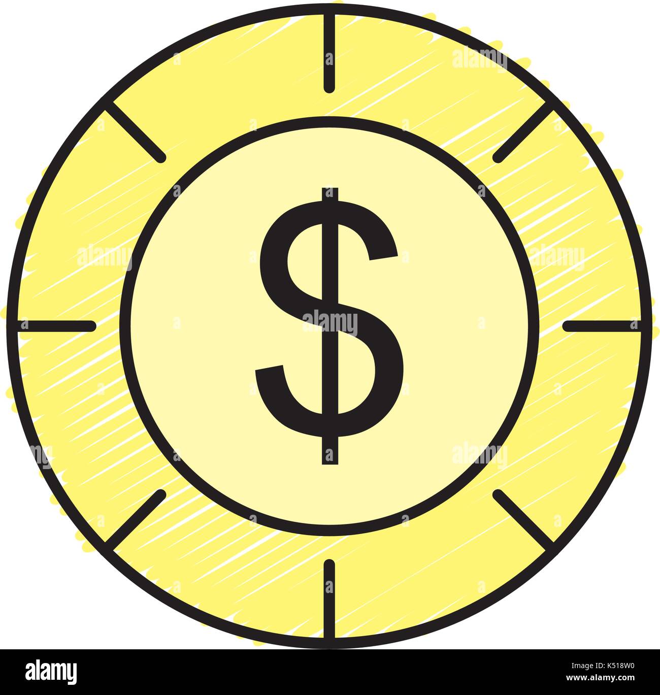 coin cash money to financial economy Stock Vector Image & Art - Alamy