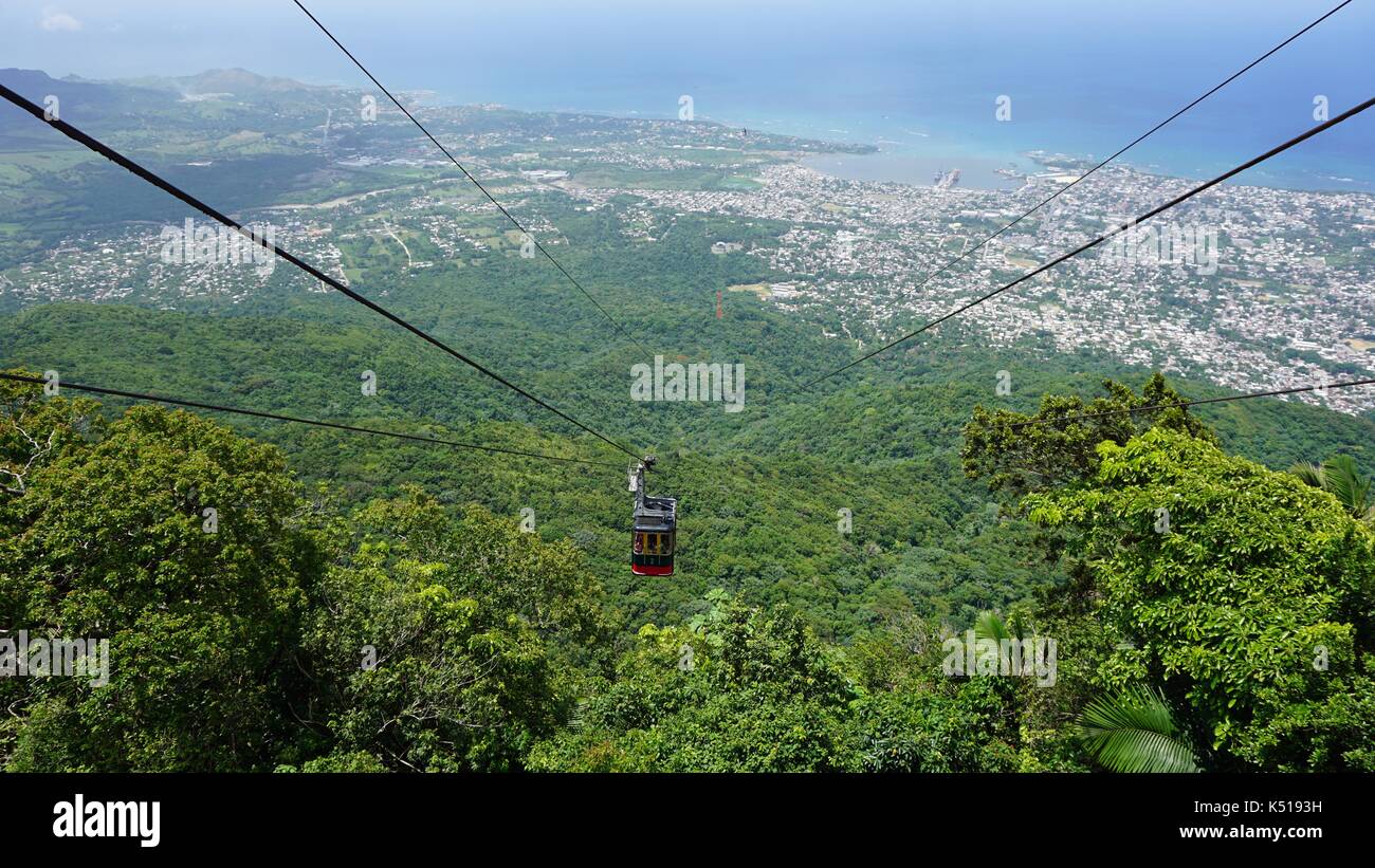 coast of puerto plata from pico de isabel del torres Stock Photo - Alamy