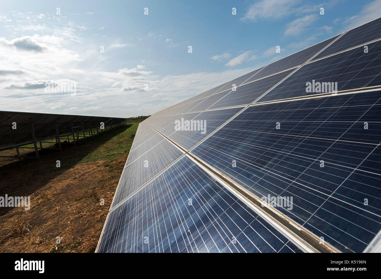 Solar reflectors on the solar power plant station "Zavodskaya" of Solar ...