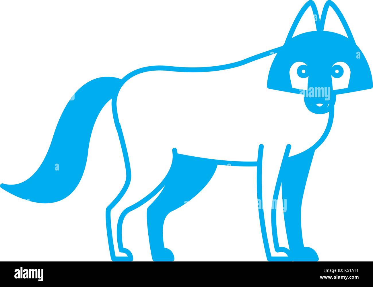 Wolf cartoon animal Stock Vector Image & Art - Alamy