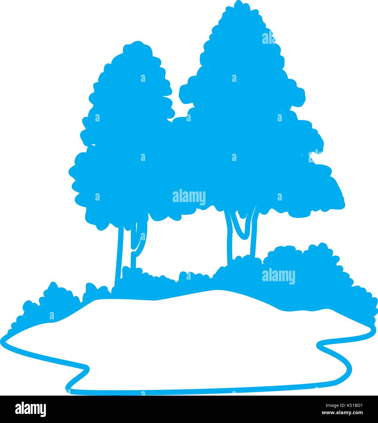 Beautiful forest landscape Stock Vector Image & Art - Alamy