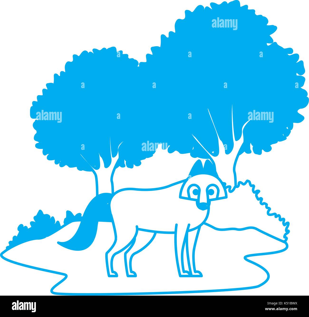 Wolf cartoon animal Stock Vector Image & Art - Alamy