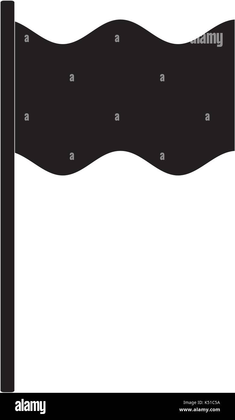 flag template clean horizontal waving isolated white on background ...