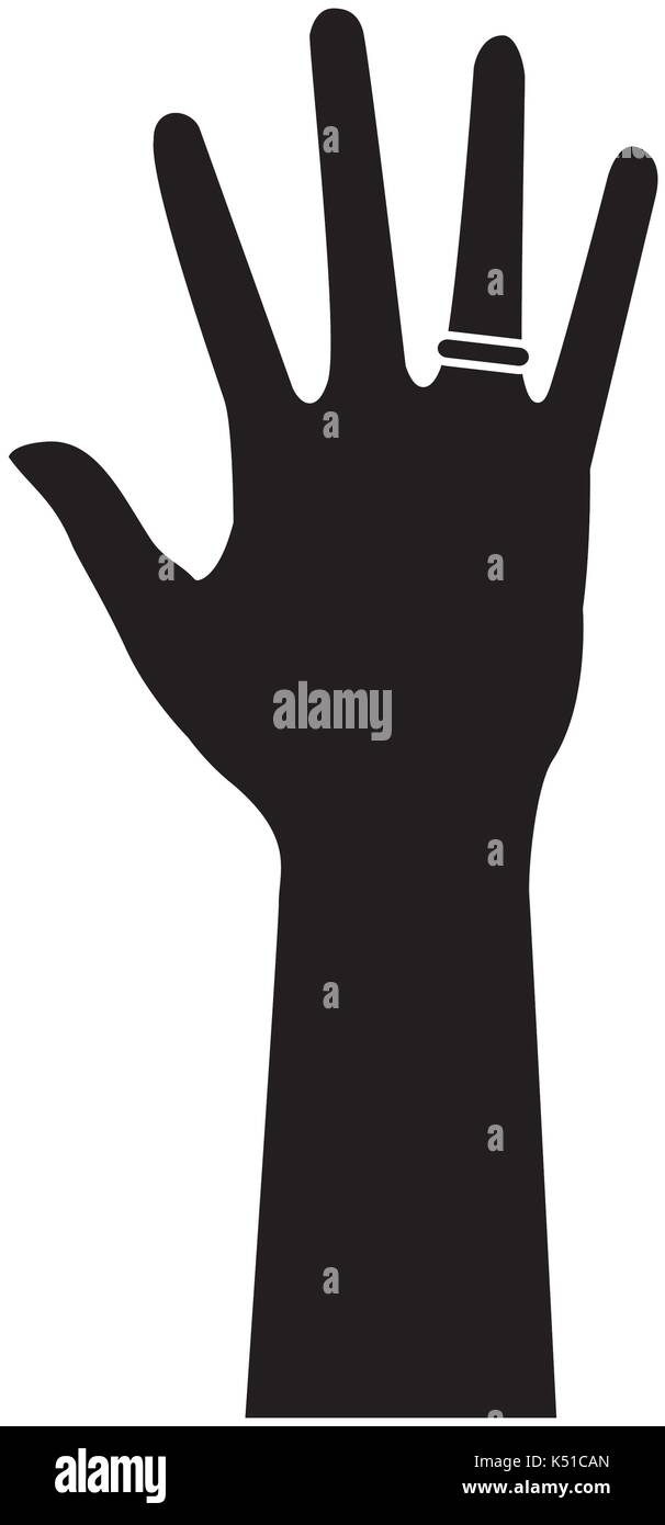 human hand showing five finger icon Stock Vector Image & Art - Alamy