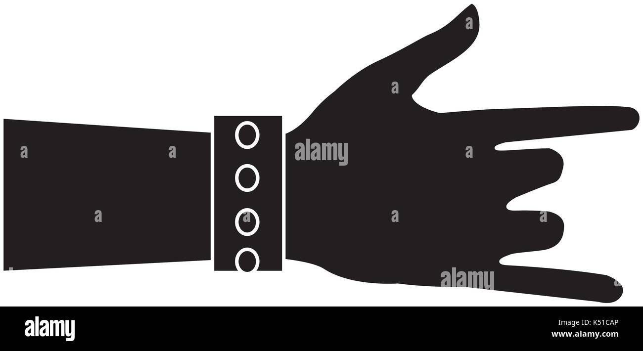 human hand rock and roll gesture icon Stock Vector Image & Art - Alamy