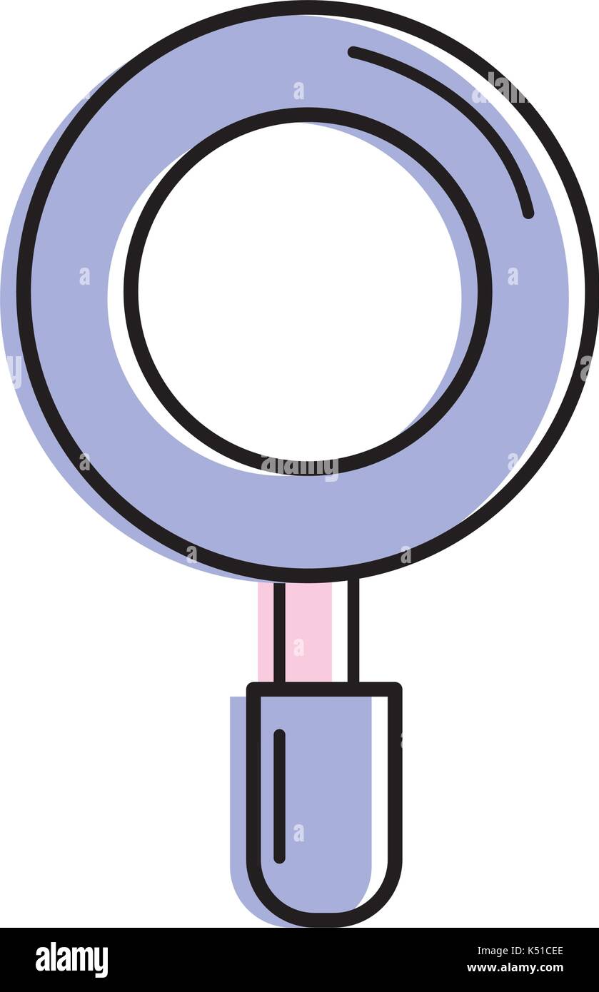 magnifying glass search and exploration symbol Stock Vector Image & Art ...