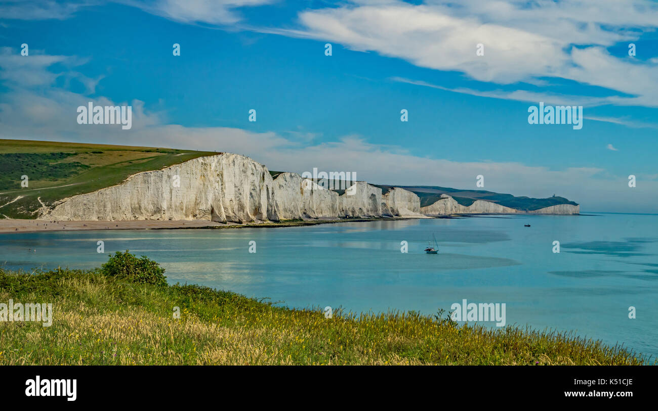 The Seven Sisters Cliffs,Sussex England Stock Photo - Alamy