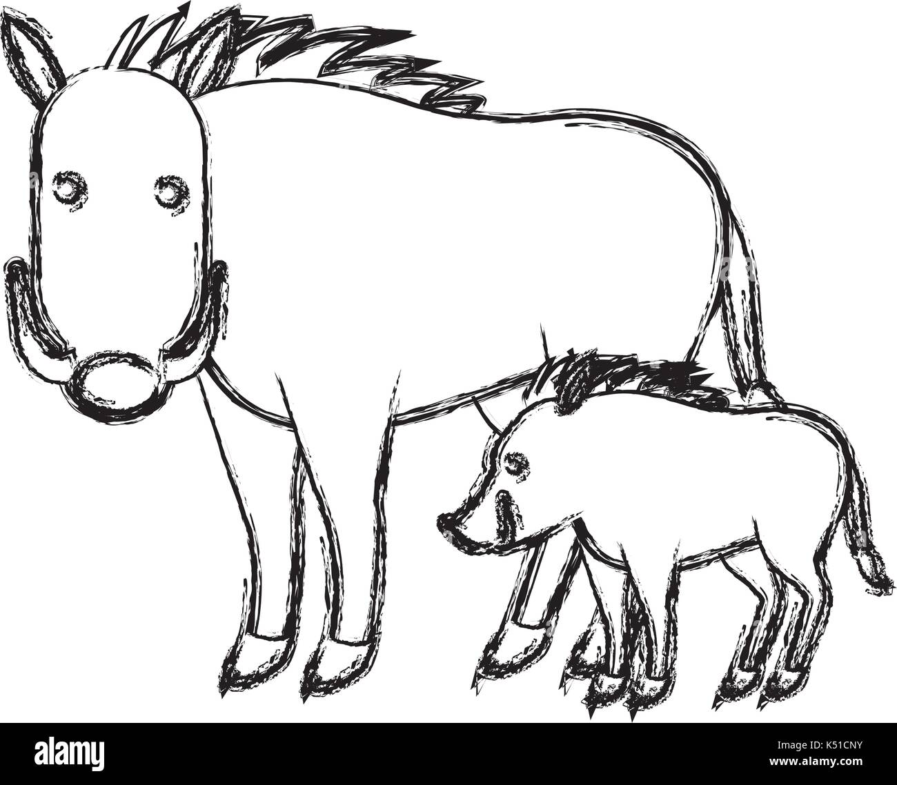 Jabalis animal cartoon Stock Vector Image & Art - Alamy