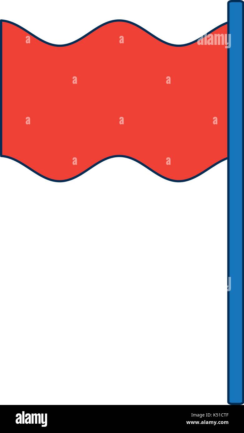 flag template clean horizontal waving isolated white on background ...