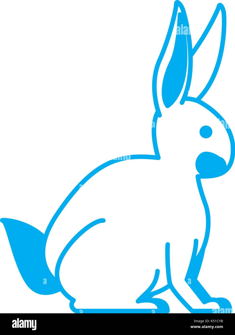 Rabbit animal cartoon Stock Vector Image & Art - Alamy