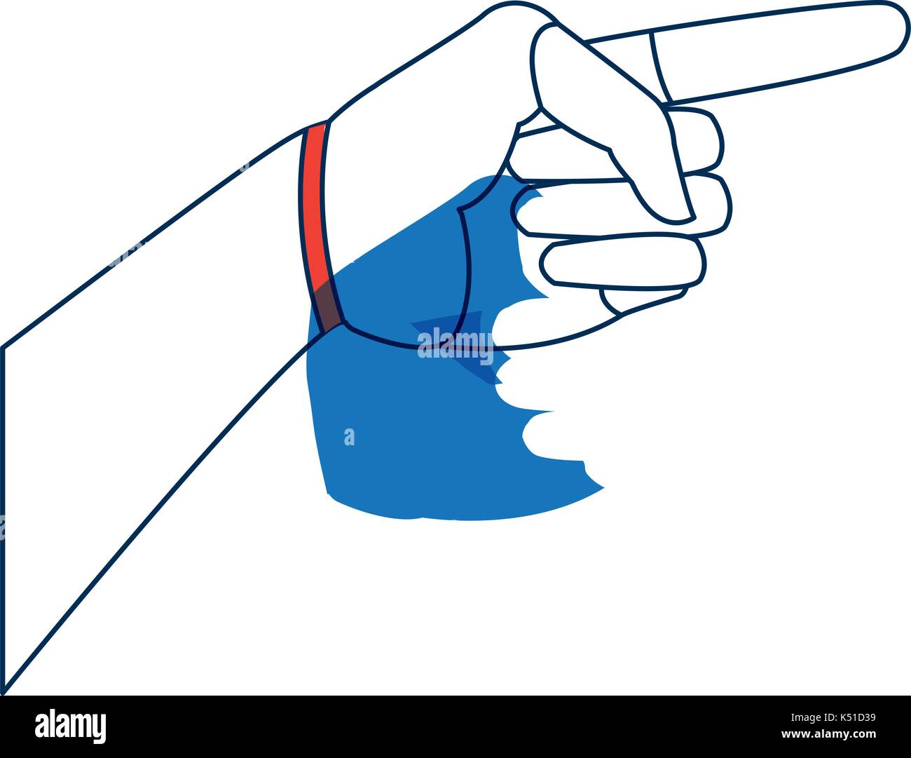 human hand gesture of pointing somewhere Stock Vector Image & Art - Alamy