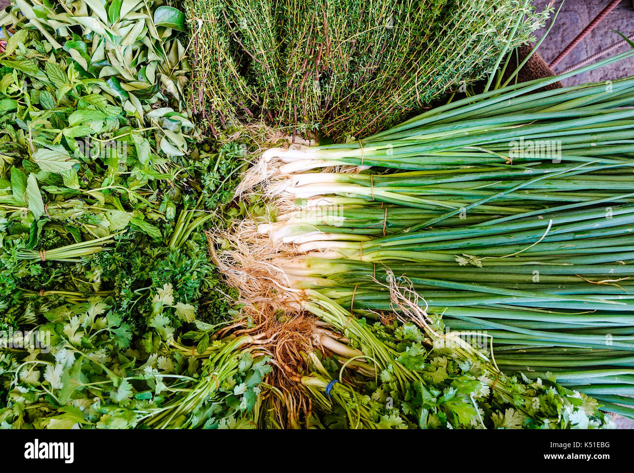 Vegetable at the rural market in Mauritius Island. Close up Stock Photo ...