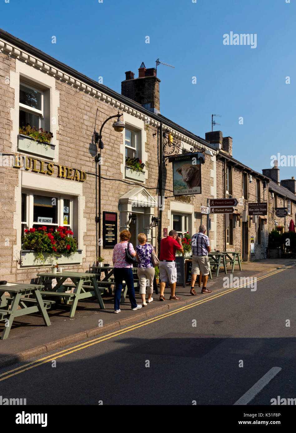 The Bull's Head a traditional village pub in the centre of Castleton in ...