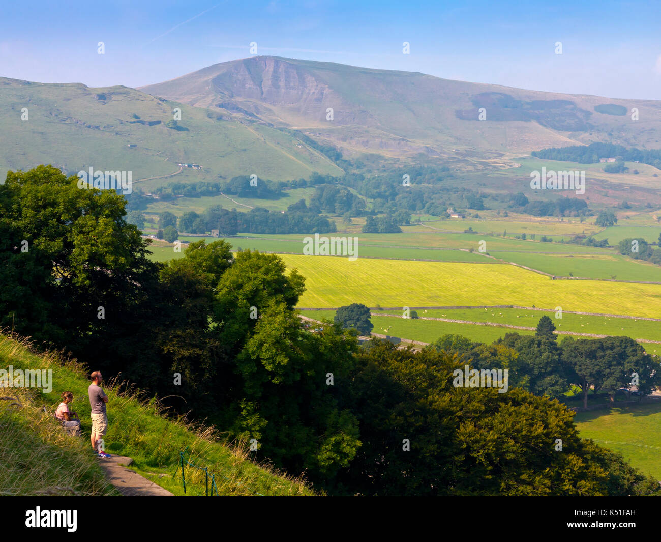 The view from mam tor in the peak district hi-res stock photography and ...