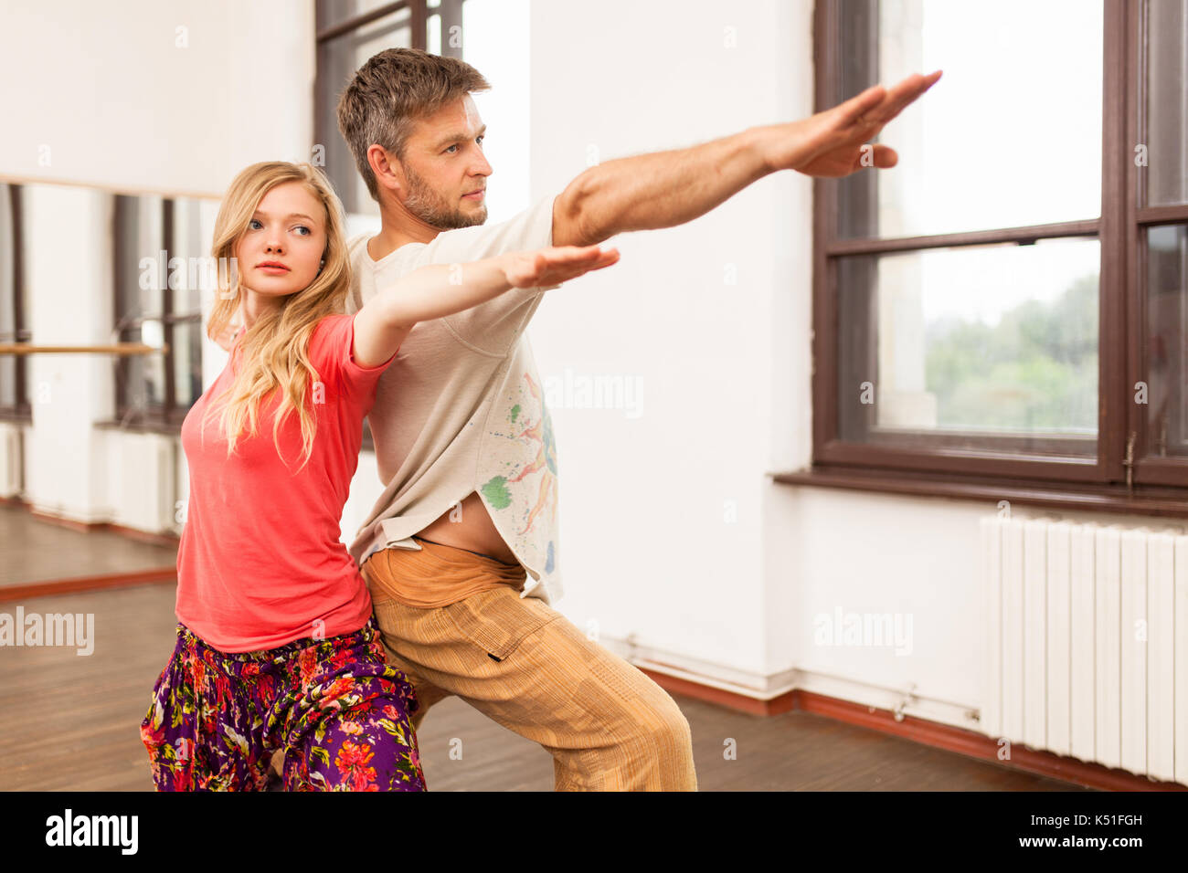 Woman man workout studio hi-res stock photography and images - Alamy