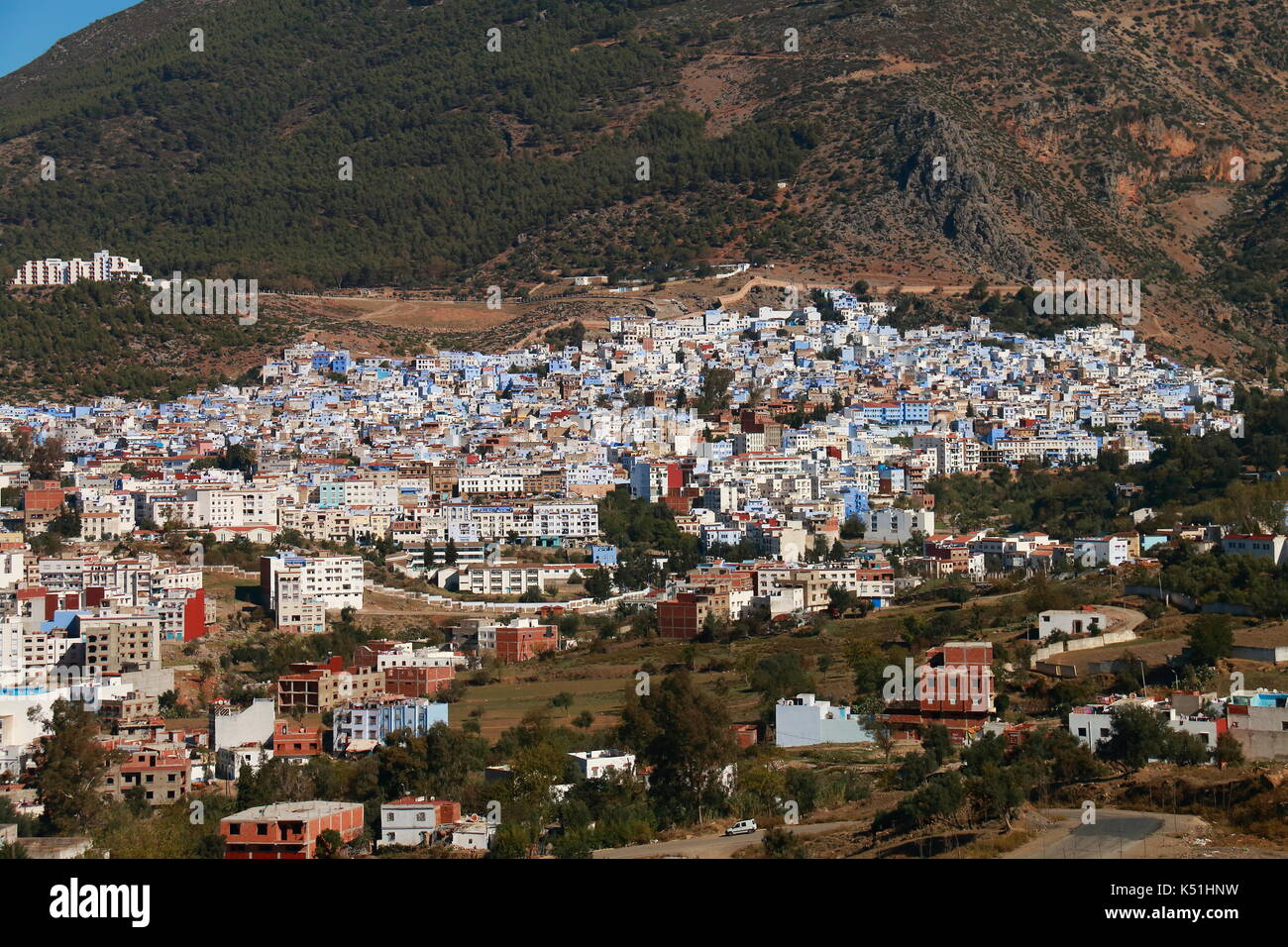 Chefchaouen aerial view hi-res stock photography and images - Alamy