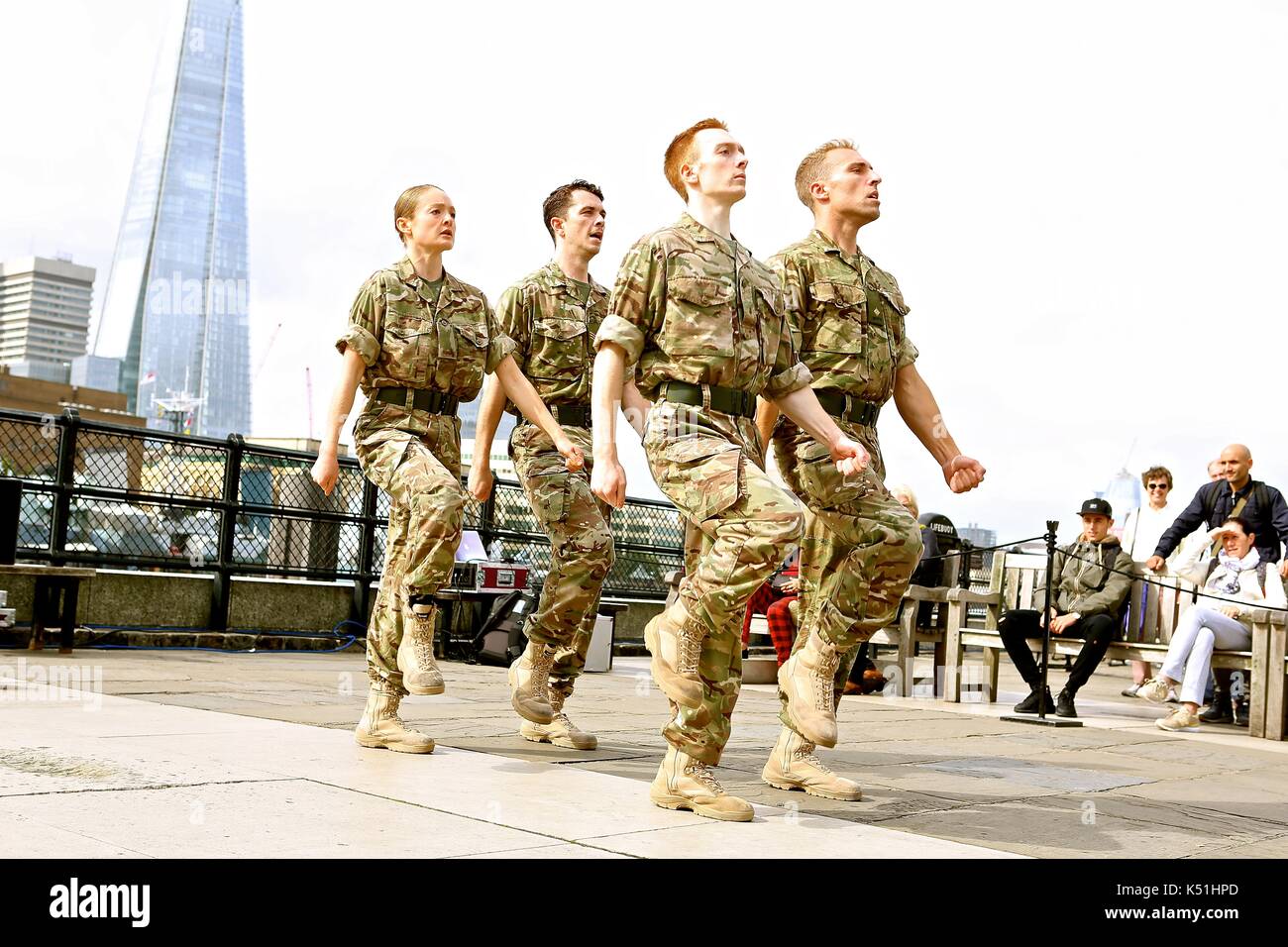 5 Soldiers Rosie Kay Dance Company Stock Photo - Alamy