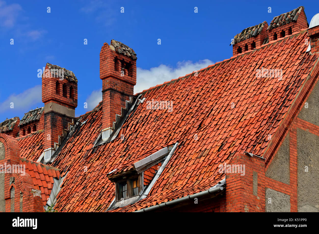 Old german red tile roof hi-res stock photography and images - Alamy
