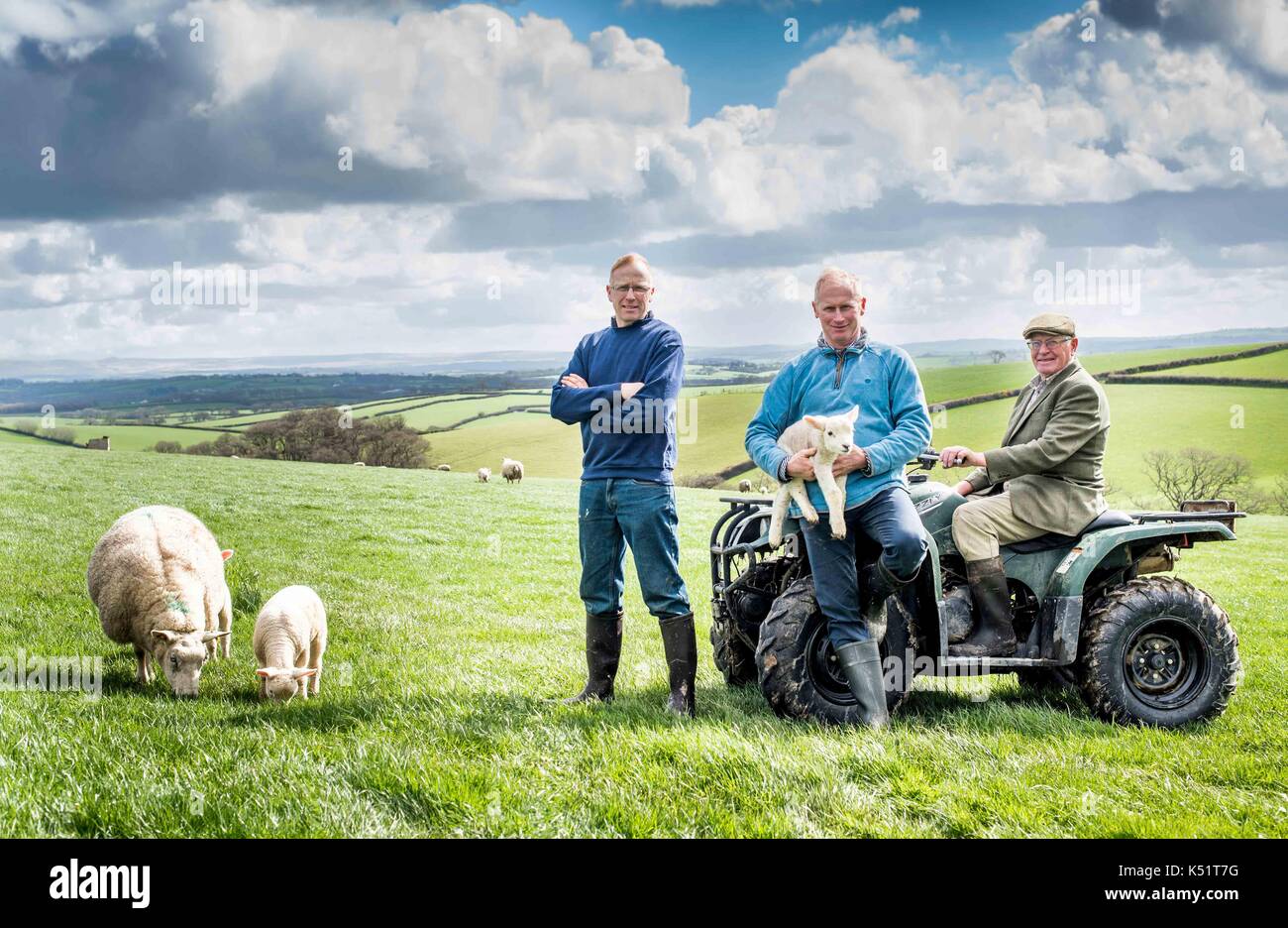 Sheep farmers England Stock Photo - Alamy