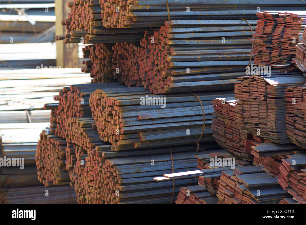 Metal profiles of different kinds are located in the metal products ...