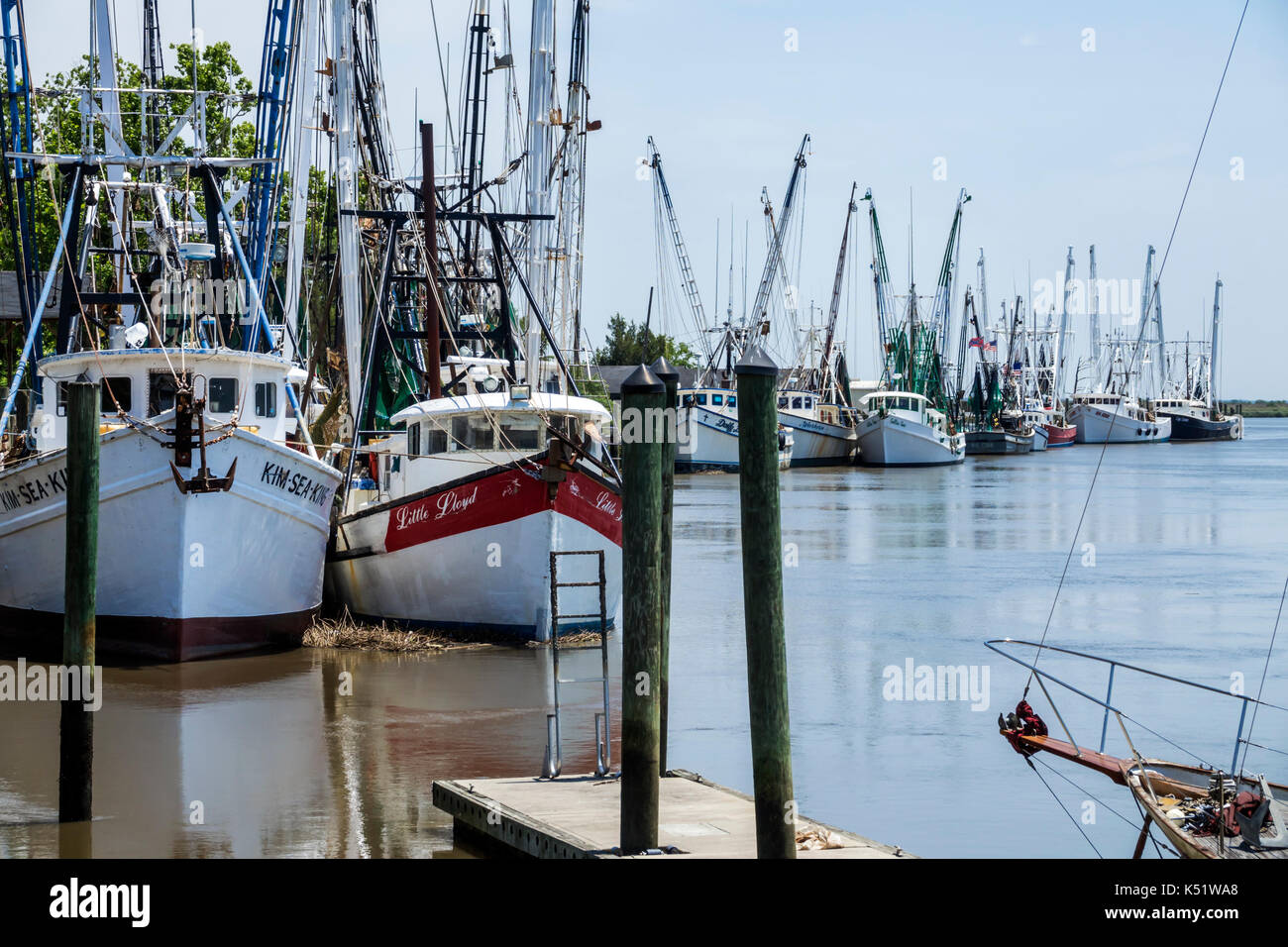 Georgia,Darien,waterfront,commercial fishing,shrimping industry,fleet ...