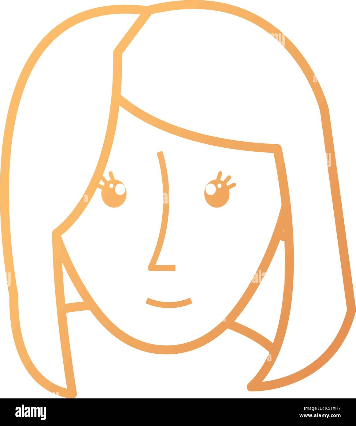 face woman vector illustration Stock Vector Image & Art - Alamy