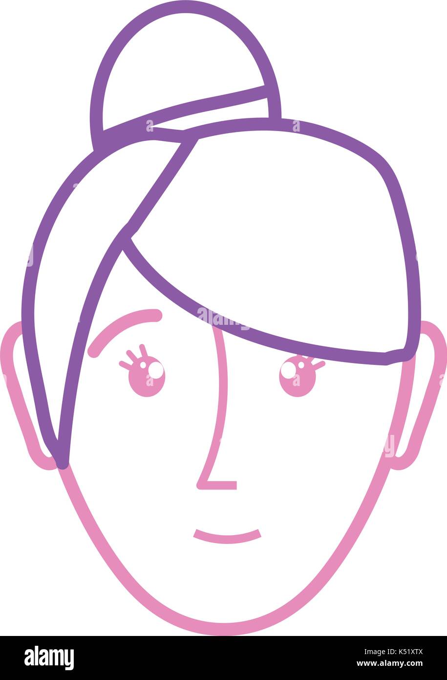 face woman vector illustration Stock Vector Image & Art - Alamy