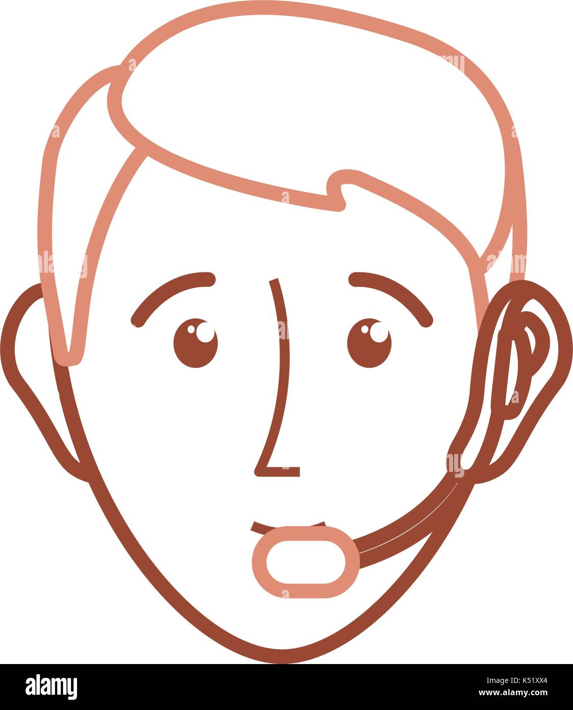 face man call center vector illustration Stock Vector Image & Art - Alamy