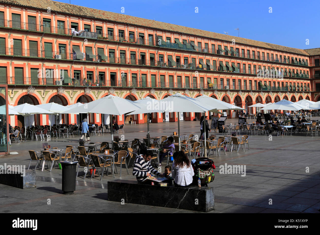 Historic buildings, Plaza de Corredera seventeenth century colonnaded ...