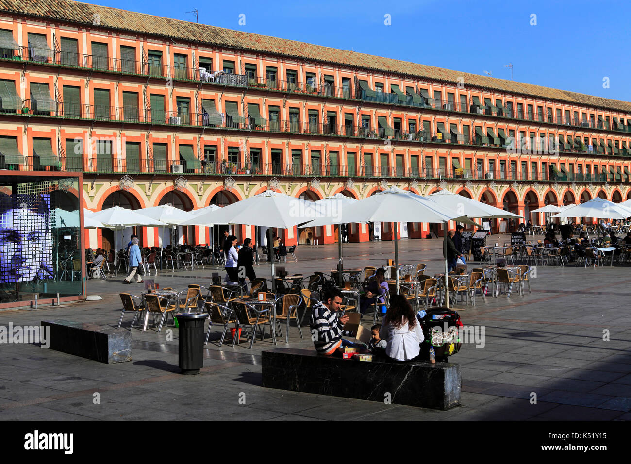 Historic buildings, Plaza de Corredera seventeenth century colonnaded ...