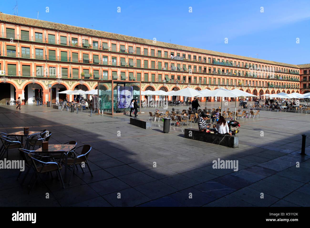 Historic buildings, Plaza de Corredera seventeenth century colonnaded ...