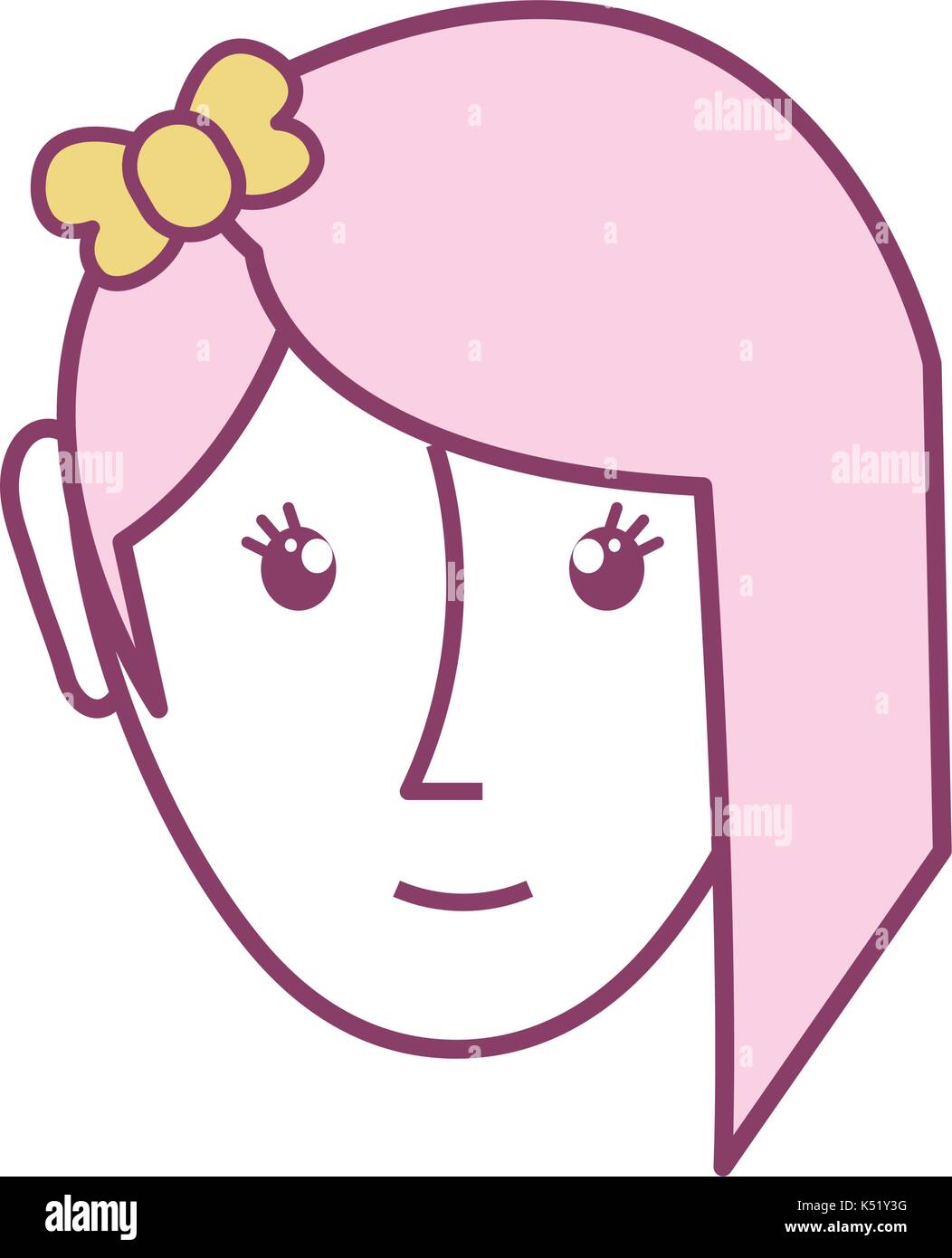 girl vector illustration Stock Vector Image & Art - Alamy