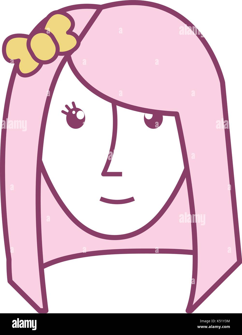 girl vector illustration Stock Vector Image & Art - Alamy