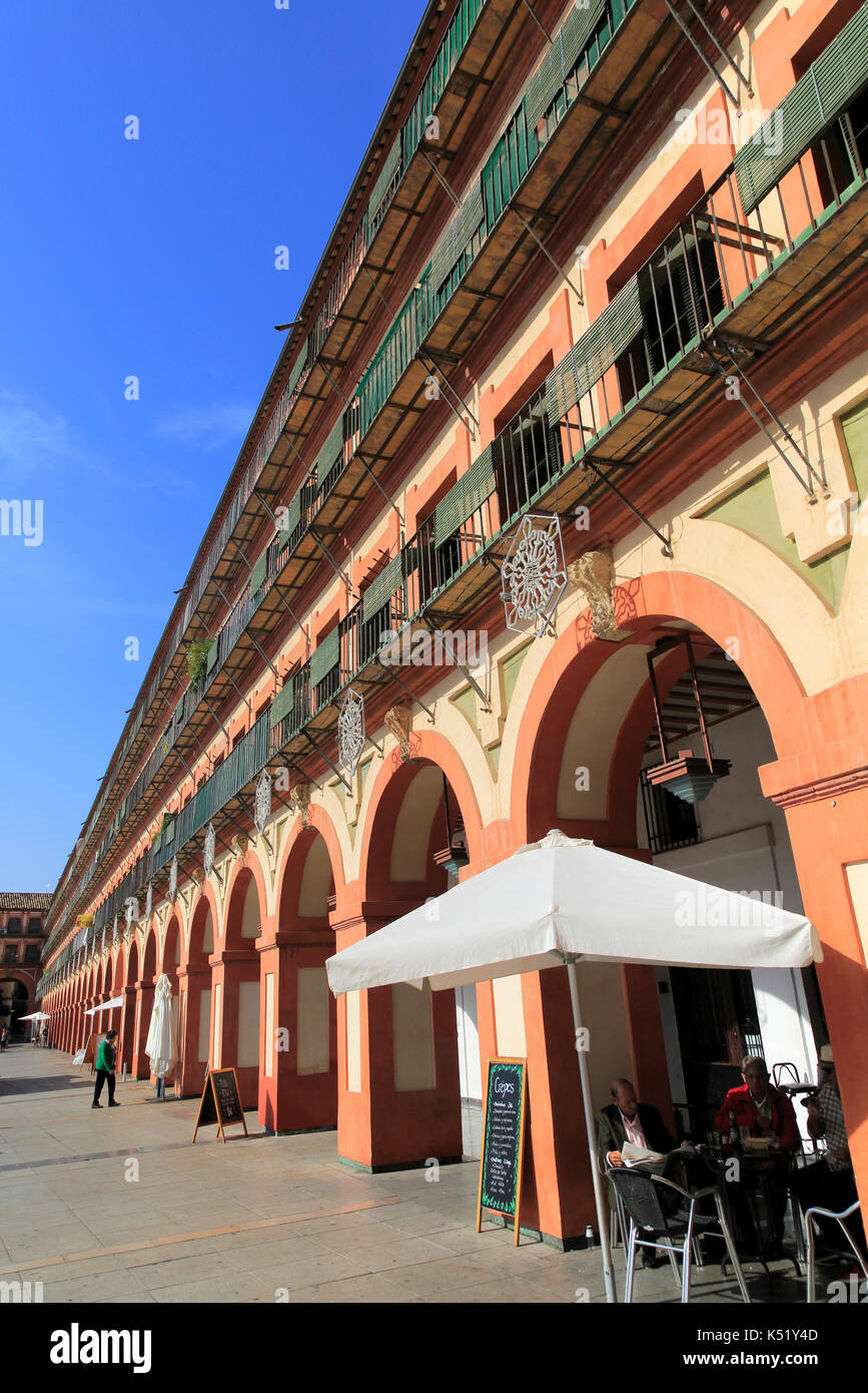 Historic buildings, Plaza de Corredera seventeenth century colonnaded ...