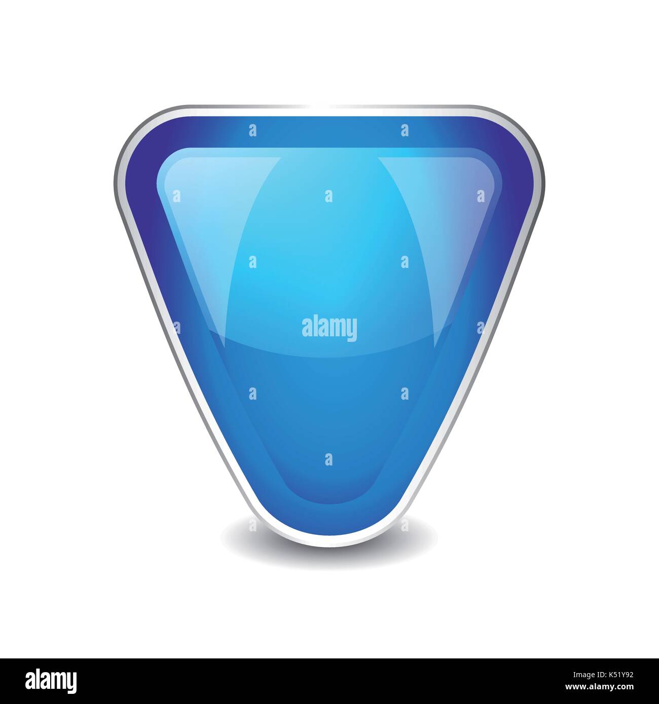 Abstract shield object vector blue isolated Stock Vector Image & Art ...