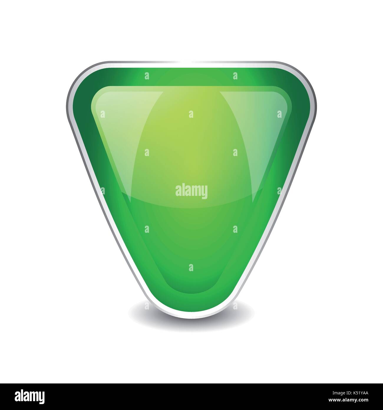 Abstract shield object vector green isolated Stock Vector Image & Art ...
