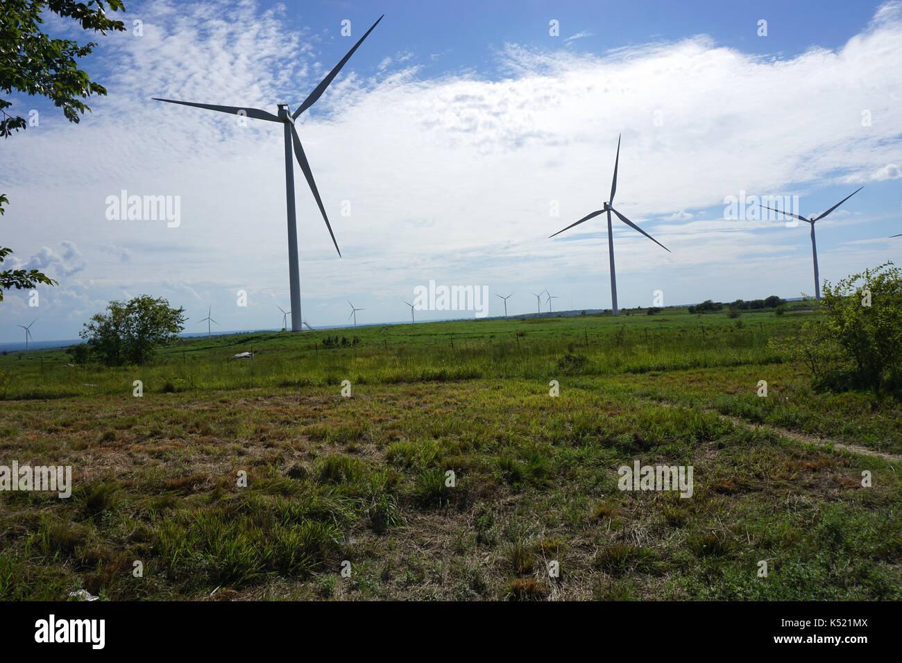 Wind turbines in Oklahoma Stock Photo - Alamy