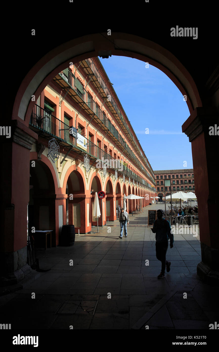 Historic buildings, Plaza de Corredera seventeenth century colonnaded ...