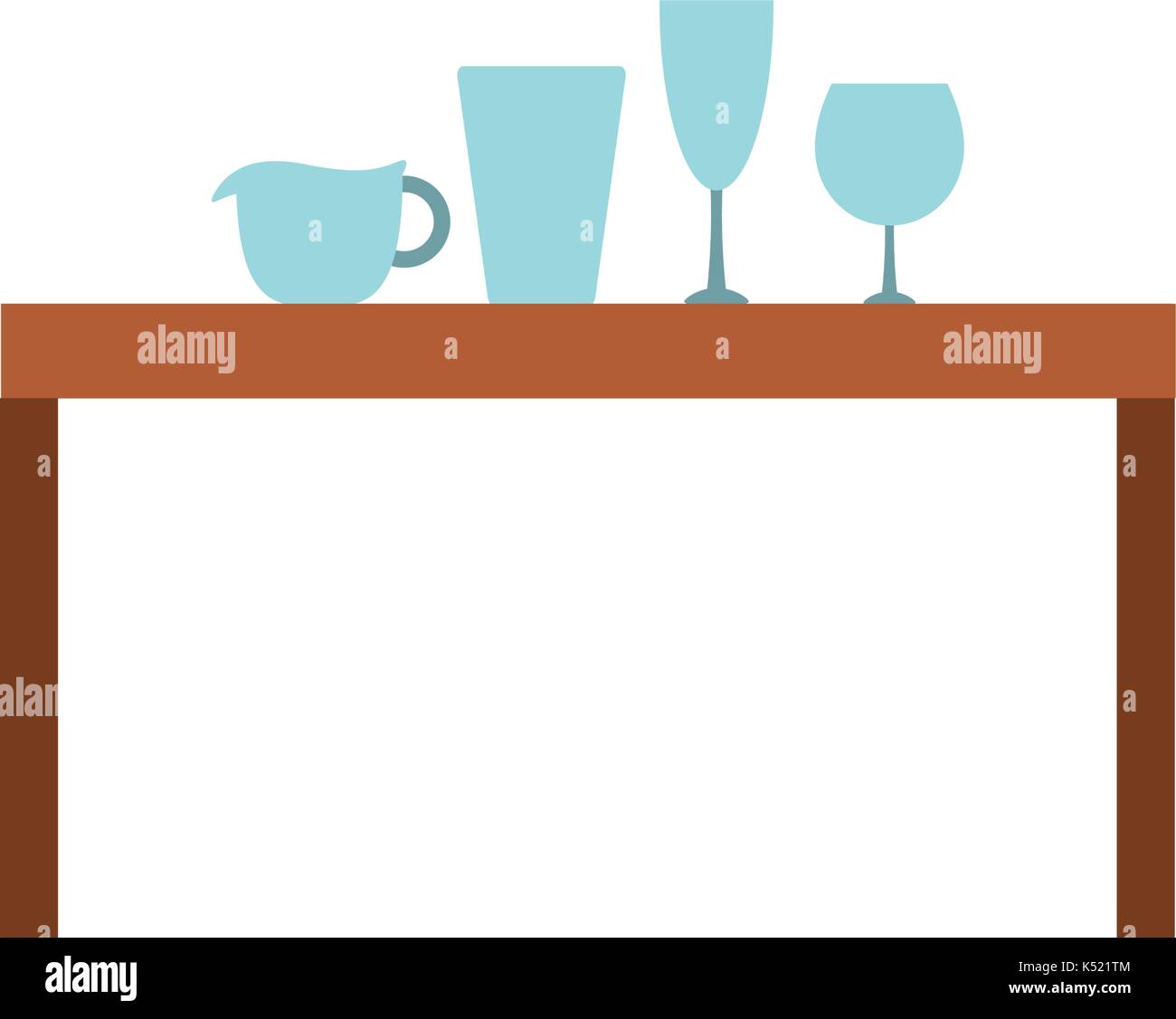 kitchen table vector illustration Stock Vector Image & Art - Alamy