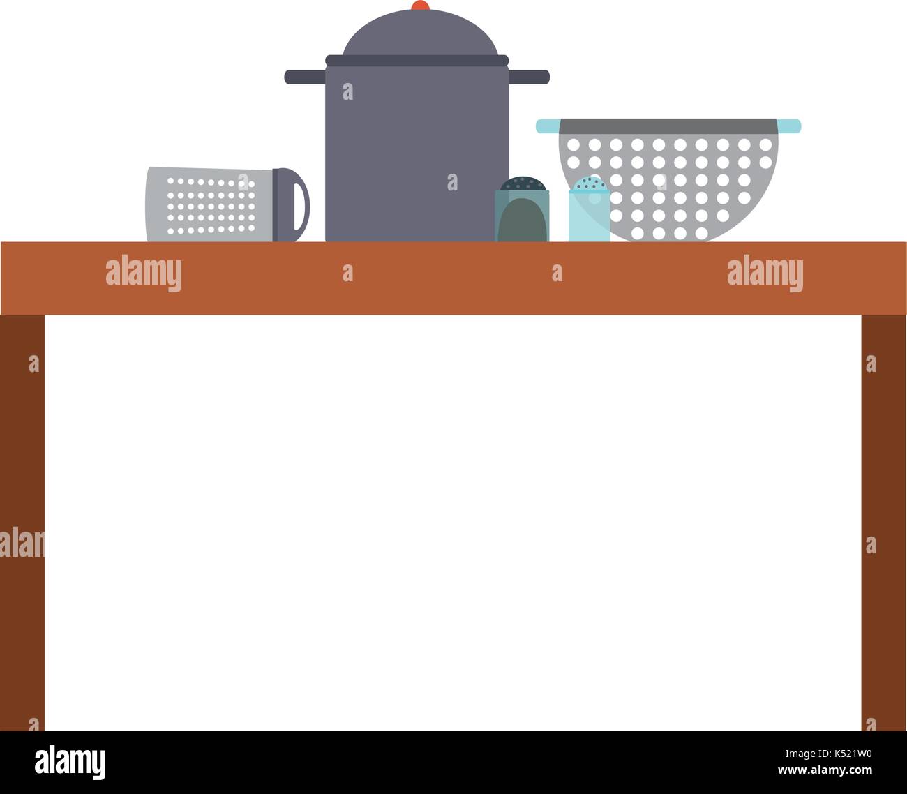 kitchen table vector illustration Stock Vector Image & Art - Alamy