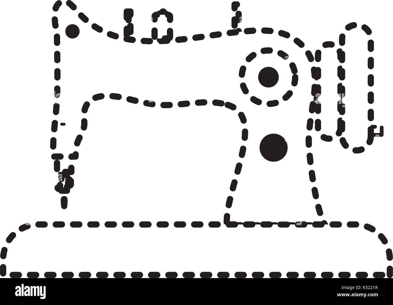 sewing machine vector illustration Stock Vector Image & Art - Alamy