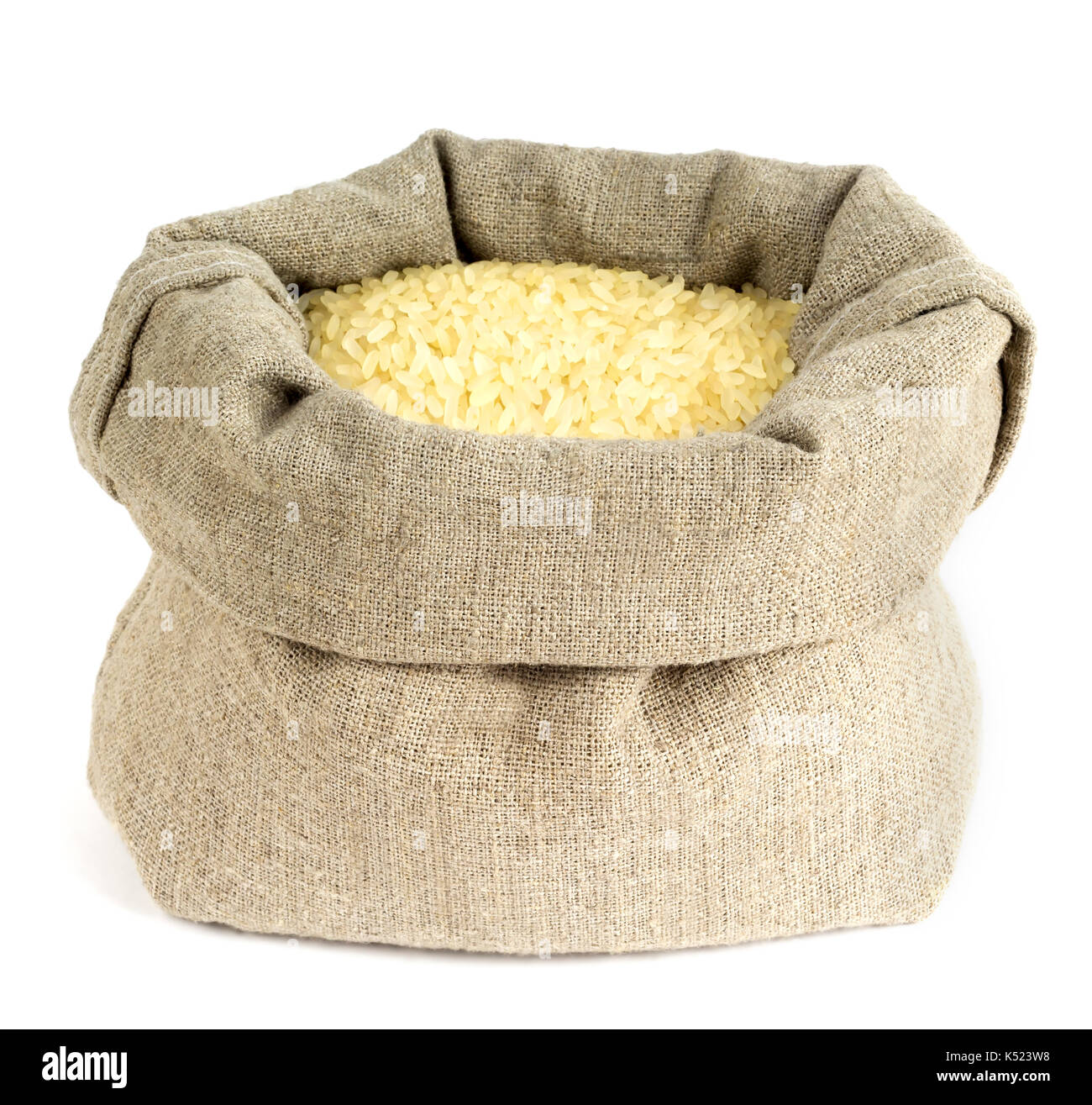 bag full of parboiled rice Stock Photo - Alamy