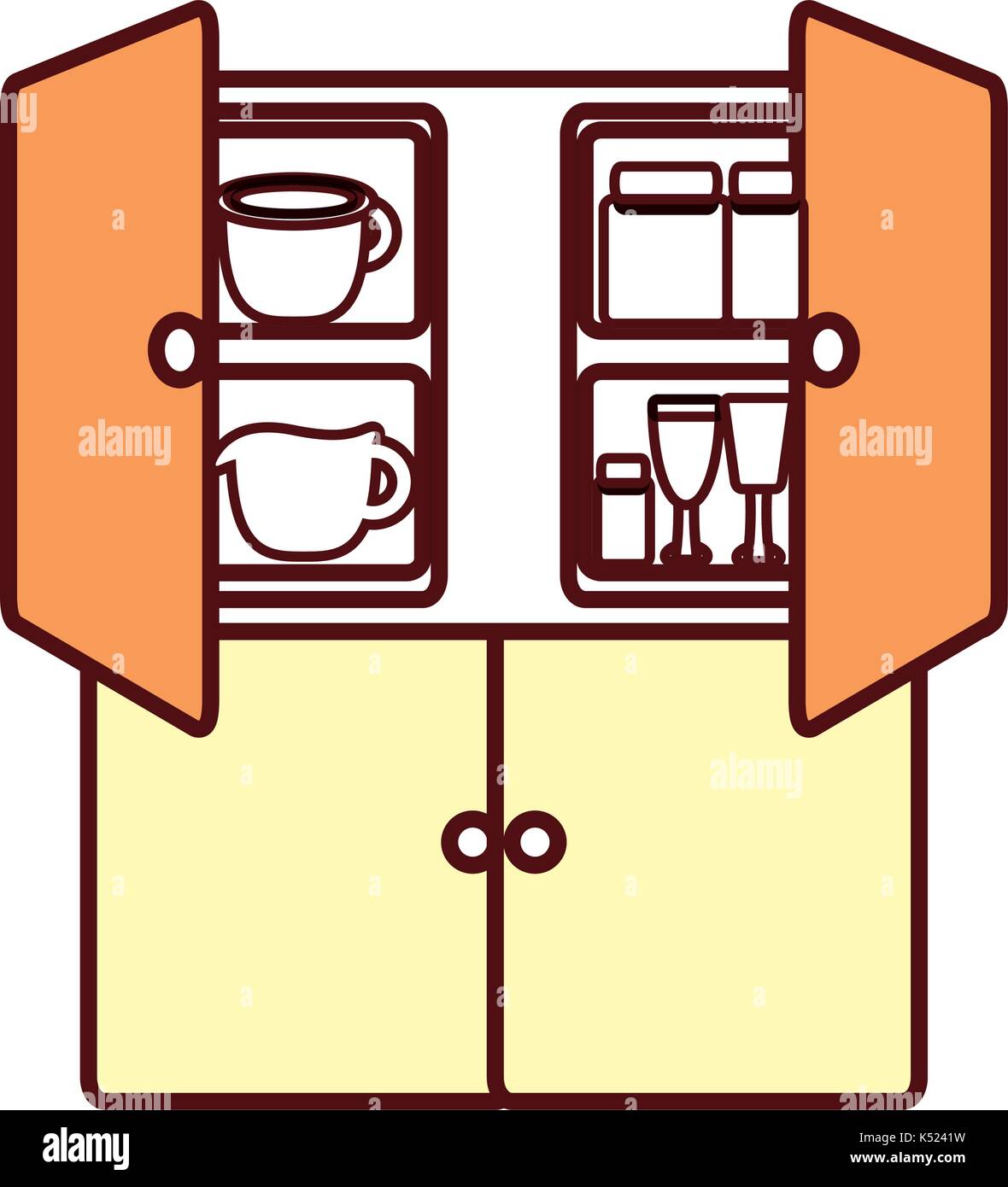 kitchen drawers icon Stock Vector Image & Art - Alamy