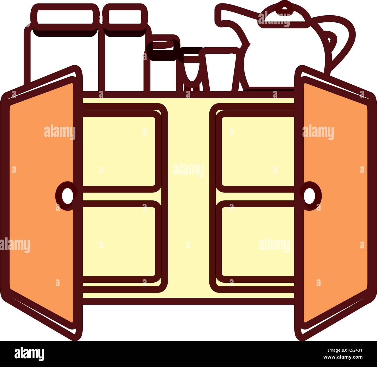 kitchen drawers icon Stock Vector Image & Art - Alamy