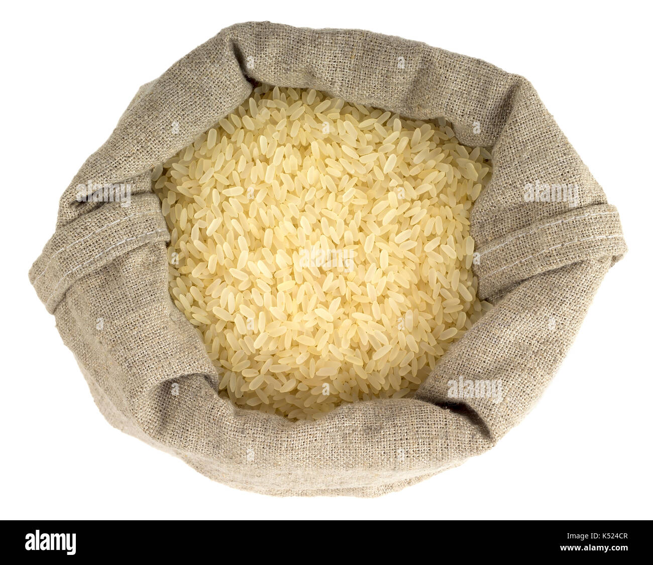 bag full of parboiled rice Stock Photo - Alamy