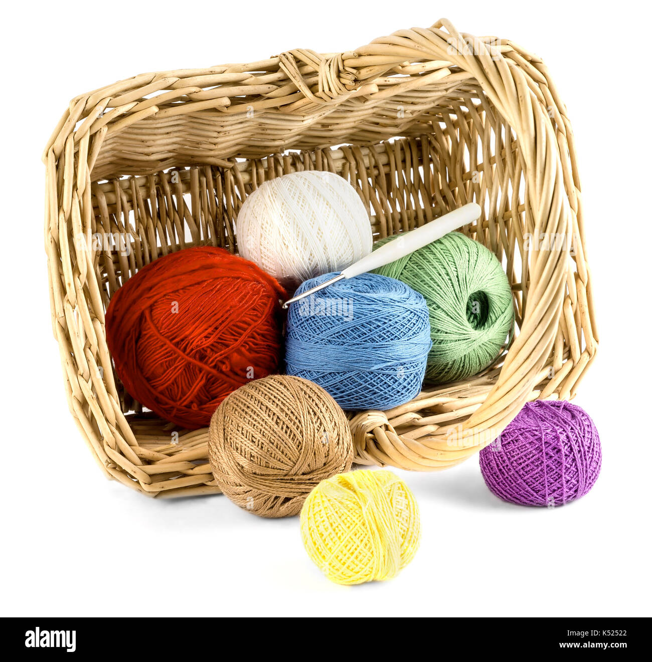 Knitting material skeins yarn Cut Out Stock Images & Pictures - Alamy