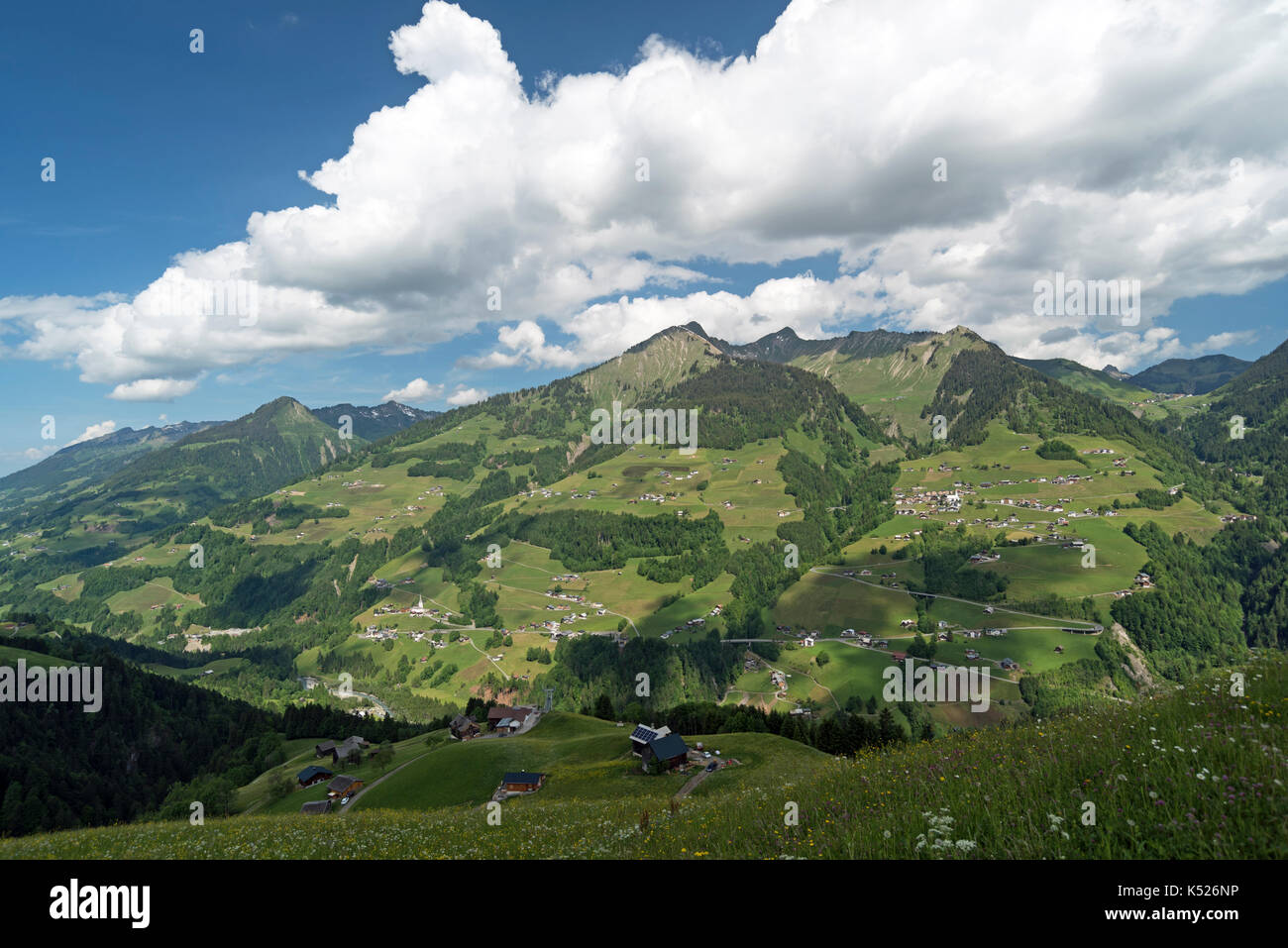 Walser Valley (Grosswalsertal) in Western Austria Stock Photo - Alamy