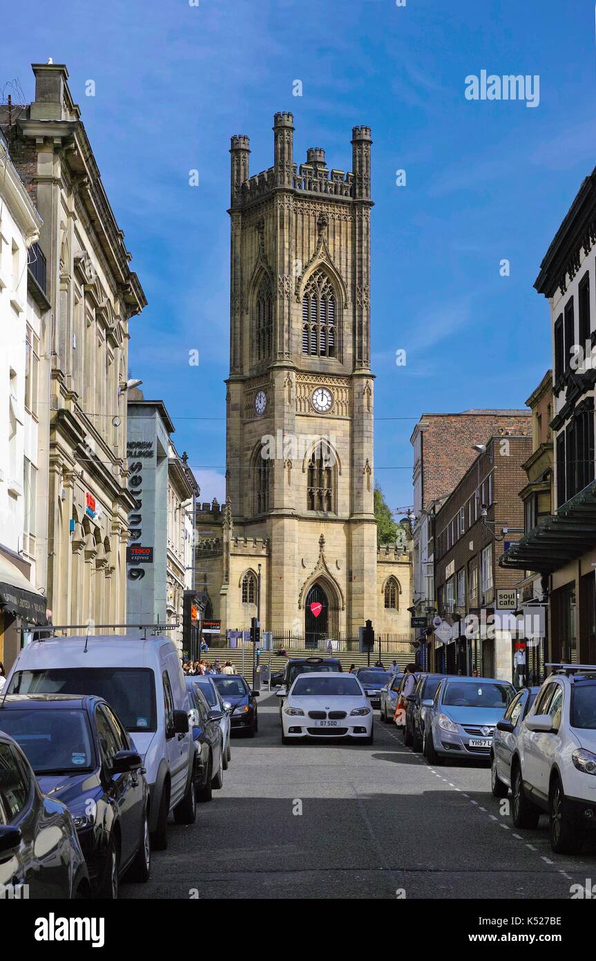 St Lukes, the bombed-out church, Liverpool city centre. Built between ...